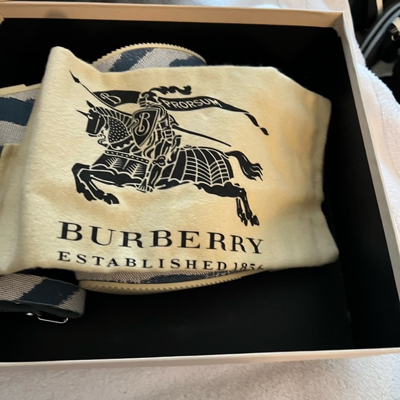 Burberry | Shoes | Nib Burberry Farrah Powder Blue And Off White ...